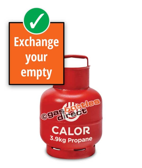 3.9kg Propane Calor Gas Bottle Cylinder Refill - Calor Gas Hassocks